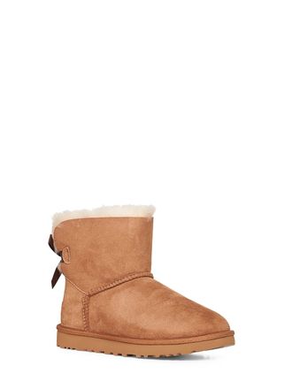 UGG Mini Bailey Bow II Ankle Boot - Camel