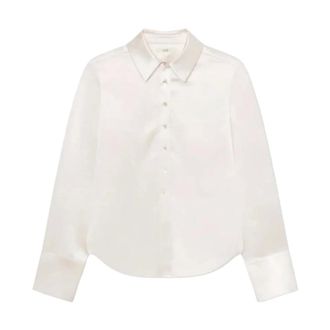 Co Femme, Blouses et Chemises, Beige, Taille: 42 FR Chemise Boutonn&eacute;e en Soie