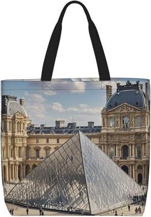 Generic Mus&eacute;e Du Louvre &Agrave; Paris Sac &Agrave; Bandouli&egrave;re Grand Tote Bag Pliable Sac A Main Femme Pour Travail Quotidienne Universit&eacute;