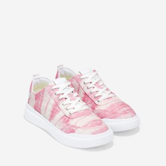 Cole Haan GrandPro Rally Canvas 100% Baumwolle Frauen Rosa Ikat Print/Optic Wei&szlig; Trainer