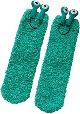 Generic Chaussettes Femme Chaussettes Chaudes Femme Chaussettes Thermiques Femme De Classique Automne-Hiver Style Poup&eacute;e Vintage Mi-Longues En Fourrure Douce 