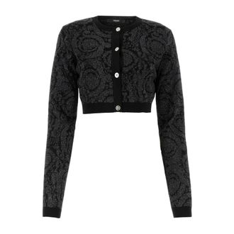 Versace Femme, Pulls, Noir, Taille: 40 FR Maglia