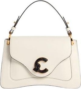 Coccinelle Cuir sac &agrave; &eacute;paule bandouli&egrave;re C-Me Calf & Marb Handbag Pearl &eacute;cru