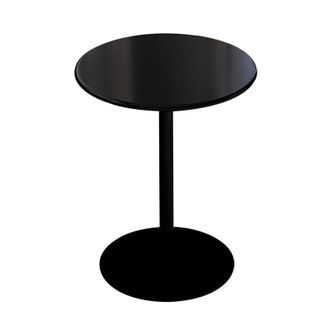 Generic Runder Couchtisch, Stehtisch, Runder Metall-Esstisch f&uuml;r Terrasse, Bistro-/Pub-Beistelltisch, Thekentisch, Modern