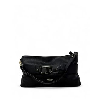 My Best Bags Firenze Femme, Sacs, Noir, Taille: ONE Size Sac bandouli&egrave;re en cuir martel&eacute;