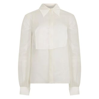 Alberta Ferretti Femme, Blouses et Chemises, Beige, Taille: 38 FR Chemise L&eacute;g&egrave;re et Douce