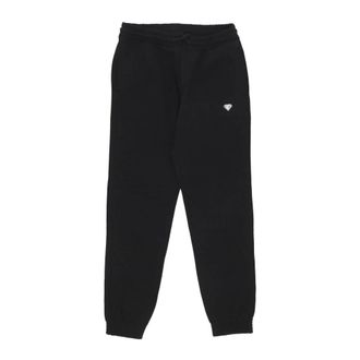 Iuter Schwarze Logo Sweatpants Fleece Trainingshose - - Trousers - Herren - Schwarzk - XS
