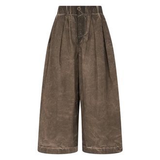 Uma Wang UMA Wang, Femme, Pantalons, Brun, Taille: 40 FR Poetic Pleated Pantalons