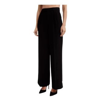 Roland Mouret Schwarze High-Waist-Weitbeinhose - - Trousers - Damen - Schwarzk - S