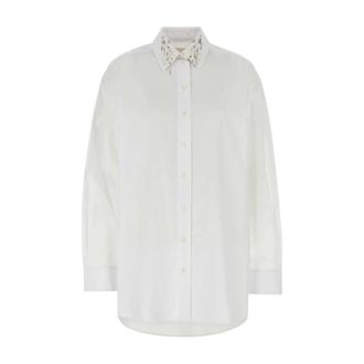 Givenchy Baumwoll-Popeline-Hemd - - Blouses & Shirts - Damen - Wei&szlig; - S