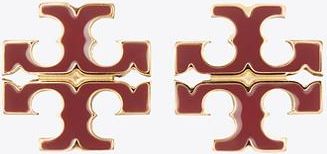 Tory Burch Kleine Icon Emaille-Ohrstecker