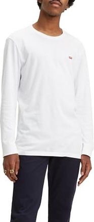 Levi's Homme Long-Sleeve Original Housemark Tee, Cotton + Patch White, XXL
