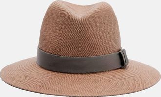 Brunello Cucinelli Chapeau fedora en paille
