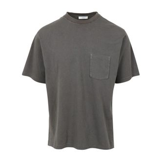 Mauro Grifoni Geripptes T-Shirt mit Rundhalsausschnitt - - Tops - Herren - Grau - XL