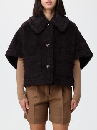 Max Mara Teddy-Jacke aus Alpaka und Wolle auf Seidenbasis von mit Kimono&auml;rmeln