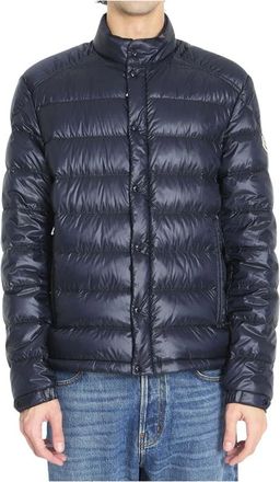 Moncler Homme, Vestes, Bleu, Taille: XL Selves Down Jacket