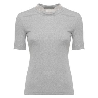 PANICALE Rundhals-T-Shirt - - Tops - Damen - Grau - XS