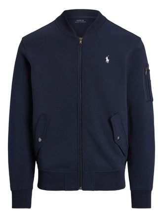 Polo Ralph Lauren Besticktes Sweatshirt im Bomber-Style - Blau