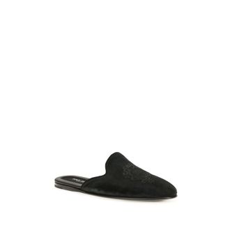 Dolce & Gabbana Mens Black Calf Leather Bos Taurus Mules