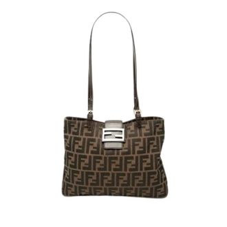 Fendi Sac bandouli&egrave;re Pre-owned en toile - Femme - Pre-owned - Brun - Taille: ONE Size