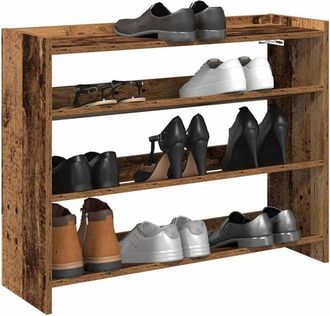 vidaXL vidaXL Schuhregal Altholz-Optik 80x25x62 cm Holzwerkstoff