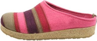 Haflinger Grizzly Stripes 711049, Chaussons pour Femme, Pointure:38 EU, La Couleur:Rose