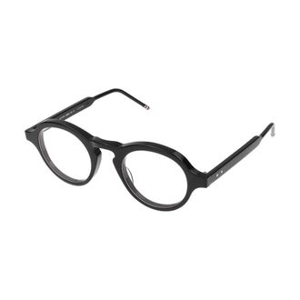 Thom Browne unisex, Accessoires, Noir, Taille: 47 MM Acetate Round Eyeglasses