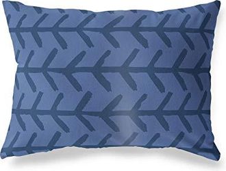 Bonamaison Le Jardin du Lin Kissen Zierkissenbezug Blau Kissenbezug, Weich Bequem, Für Zuhause Autos Büro Sofa Wohnzimmer Couch Schlafzimmer Dekor, 35x50 Cm - En