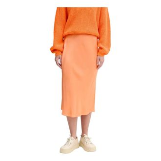American Vintage Jupe midi Voogy - Femme - Jupes - Orange - Taille: 38 FR
