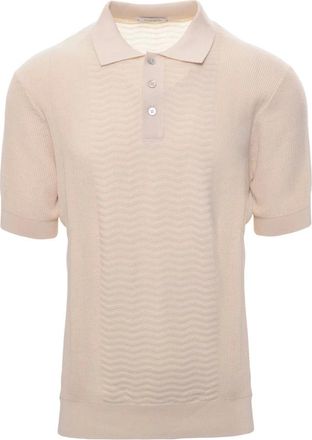 Paolo Pecora Homme, Tops, Beige, Taille: L Polo Chemises