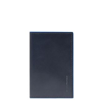 Piquadro Homme, Accessoires, Bleu, Taille: ONE Size Portefeuille fin &agrave; deux volets pour cartes de cr&eacute;dit
