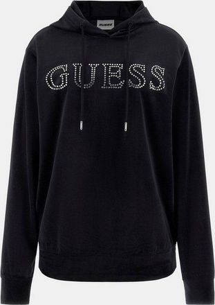 Guess Hoodie COUTURE HOODIE - Sweatshirt Damen - Kapuzensweatshirt - Samt - Strass