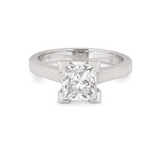 Bespoke 18ct White Gold Diamond Solitaire Ring