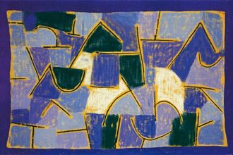1art1 Paul Klee Poster Blaue Nacht, 1937 Kunstdruck Bild 180x120 cm