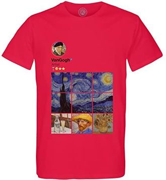 Fabulous T-Shirt Homme Col Rond Coton Bio Van Gogh R&eacute;seaux Sociaux Peinture Peintre Art