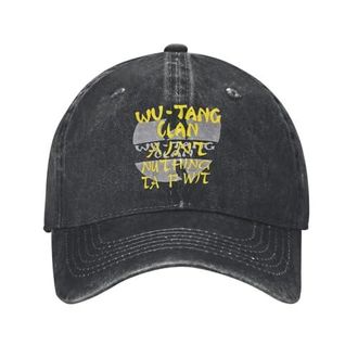 Generic Casquette pour Hommes, WU Clan T-Tangs Groupe de Rap Casca de Baseball lav&eacute;e y2k Retro Sun Casquettes Hip hop Cadeau des Casquettes Hippies d&eacute;t&eacute; pour 
