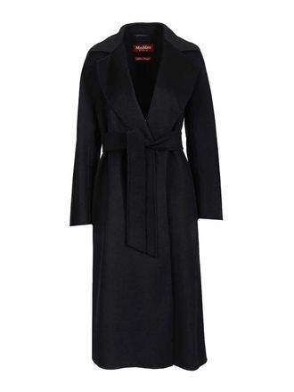 Max Mara Knielanger Mantel - Schwarz