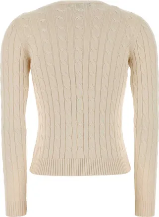 Polo Ralph Lauren Cable-Knit Cotton Blend Sweater - Beige