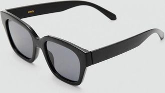 Mango Lunettes de soleil monture carr&eacute;e noir - Femme - Taille unique - MANGO