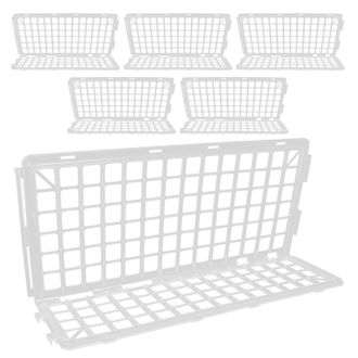 Healifty 6-teiliges Regalsystem f&uuml;r den Einzelhandel: Trennw&auml;nde f&uuml;r Obst- und Gem&uuml;seregale - Kunststoff-Abgrenzungsschienen f&uuml;r Superm&auml;rkte und Wochenm&auml;rkte