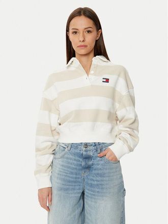 Tommy Jeans Sweatshirt DW0DW19409 Beige Relaxed Fit