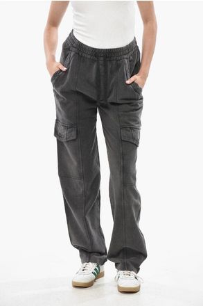 Isabel Marant ETOILE Brushed-Cotton Cargo Joggers PEORANA size 42