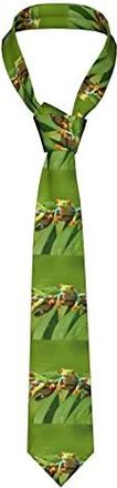 Generic Cravate Pour Homme Grenouilles Rigolotes Classique Necktie &Eacute;troit Cravate Pour Travail Mariage Accessoires