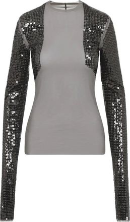 Rick Owens Femme, Tops, Gris, Taille: 34 FR Dennis T-shirt