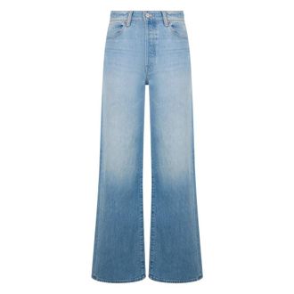 Mother Dodger Button Hover Cuff Jeans - - Jeans - Damen - Blau - W26