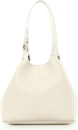 Coccinelle Femme, Sacs, Blanc, Taille: ONE Size Sac en cuir avec fermeture magn&eacute;tique