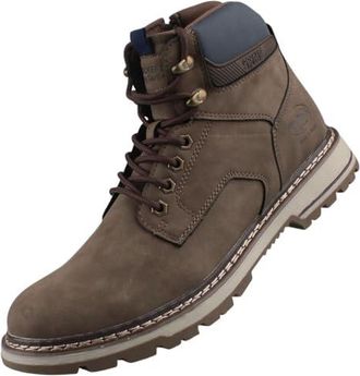 Dockers by Gerli DOCKERS - Bottines kaki &agrave; talon d&eacute;croch&eacute; bas avec un zip et des lacets ronds - Taille numeric_40