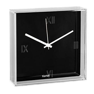 Kartell 0190009 Tic et Tac Horloge, plastique, noir, 30 x 30 cm
