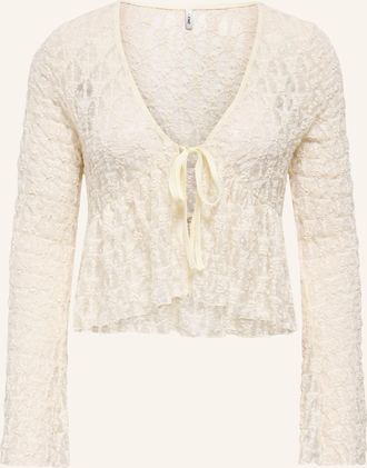 Only Blusenshirt Aus Spitze weiss