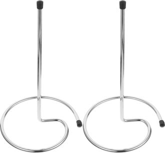 Artibetter MOLUCKFU 2 St&uuml;ck Teiliges Wein Dekanter Abtropfgestell aus Korrosionsbest&auml;ndigem Metall Platzsparender Stabiler Trockenst&auml;nder f&uuml;r Karaffen und Gl&auml;ser